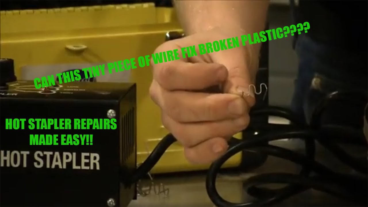 How to use a hot stapler to fix a cracked console - YouTube