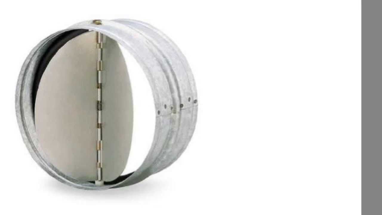 Fantech RSK 10 Backdraft Damper 10" Duct - YouTube