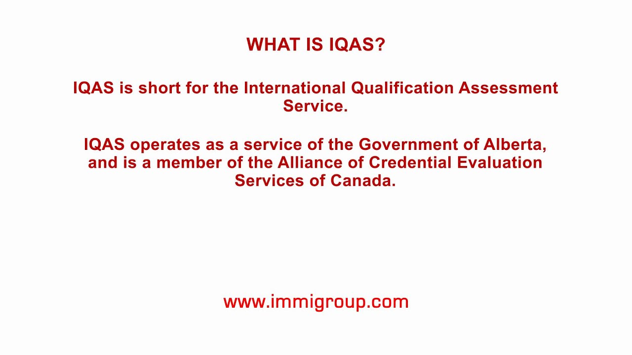 What is IQAS? - YouTube