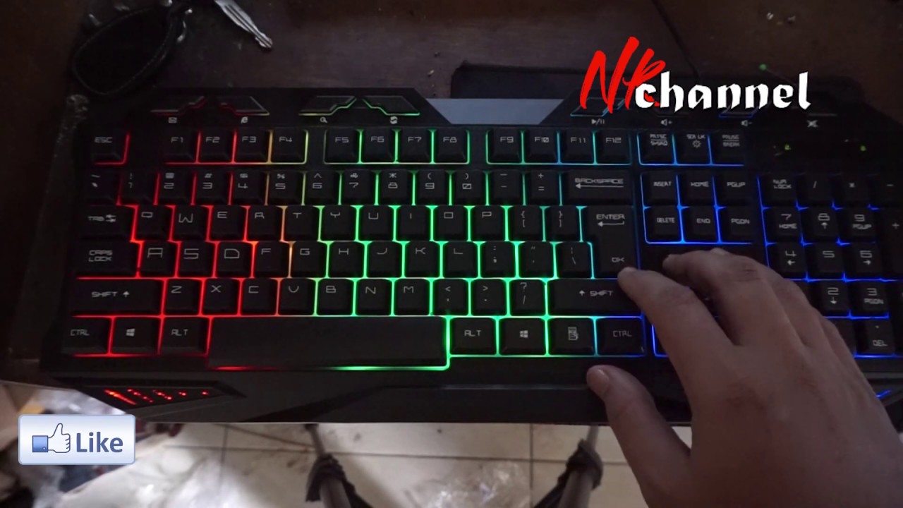 Gaming Keyboard Fantech Hunter K10 Unboxing | kelas rakyat - YouTube