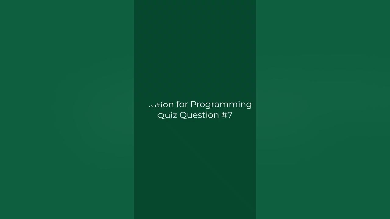 Solution for Programming Quiz Questions 1 - 10 - Expand Future Academy #CSharp #Dotnet - YouTube