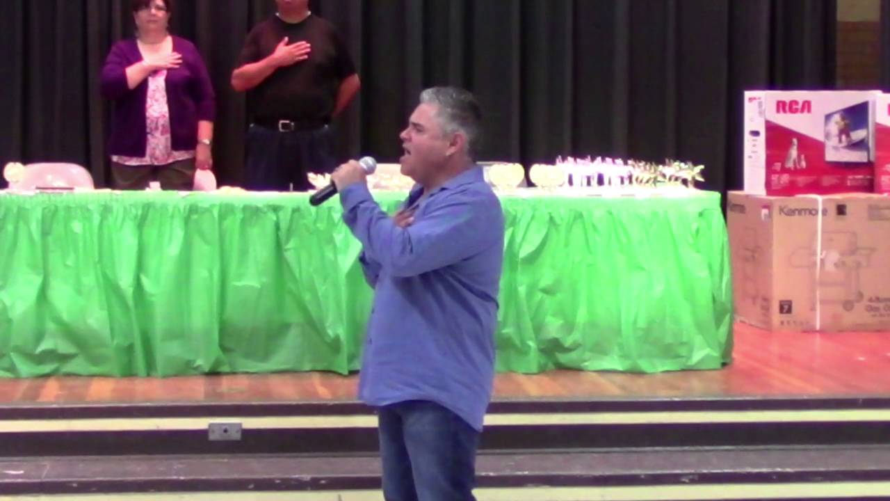 Steve Real sings The Star Spangled Banner - YouTube