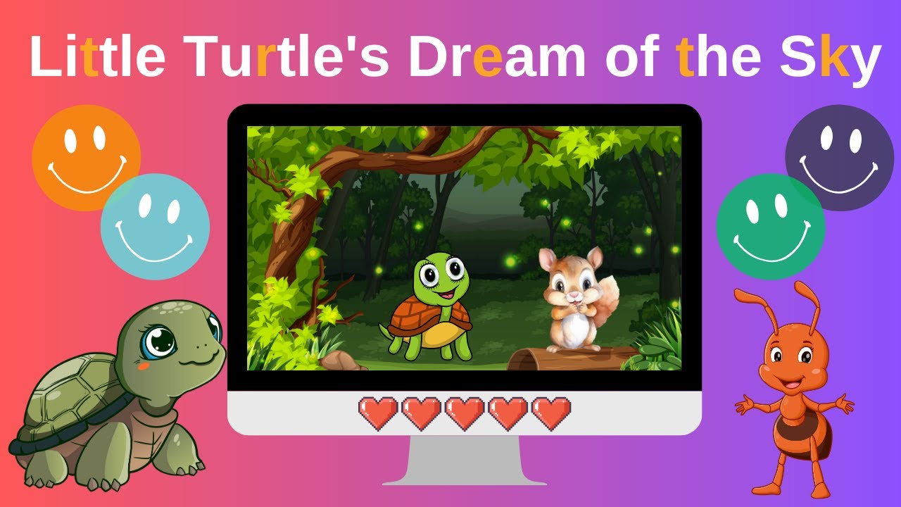 The Little Turtle's Dream to Fly 🐢 | Educational and Fun Story - YouTube