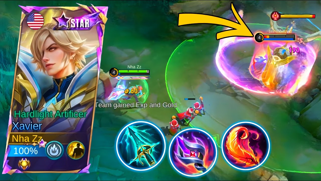 XAVIER NEW POWERFUL BUILD & EMBLEM 2025! XAVIER STARLIGH SKIN MOBILE ...