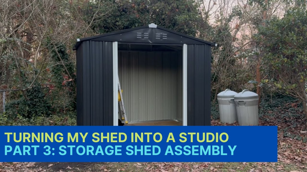 Turning my Shed into a Hobby Studio - Part 3: Metal Storage Shed ...