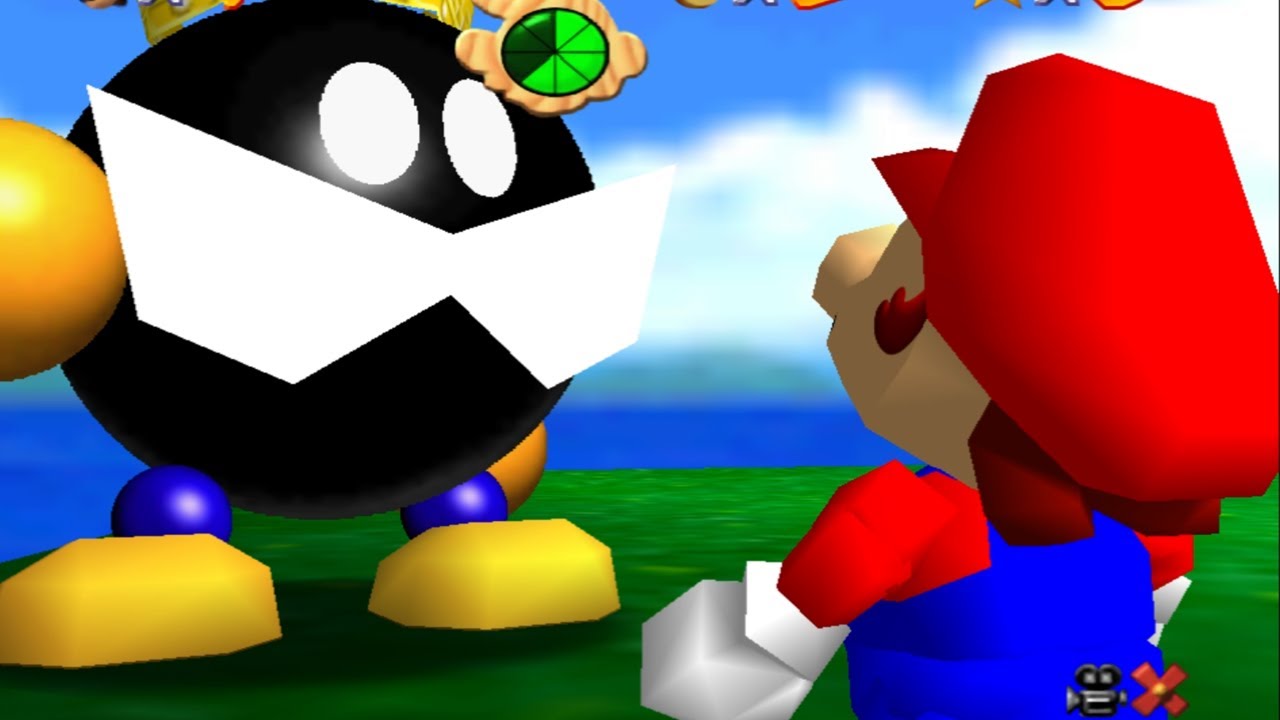 Super Mario 64 - Walkthrough Part 1 - Bob-omb Battlefield - YouTube
