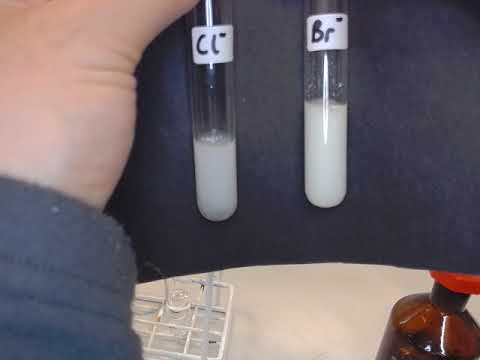Qualitative test for halide ions - YouTube