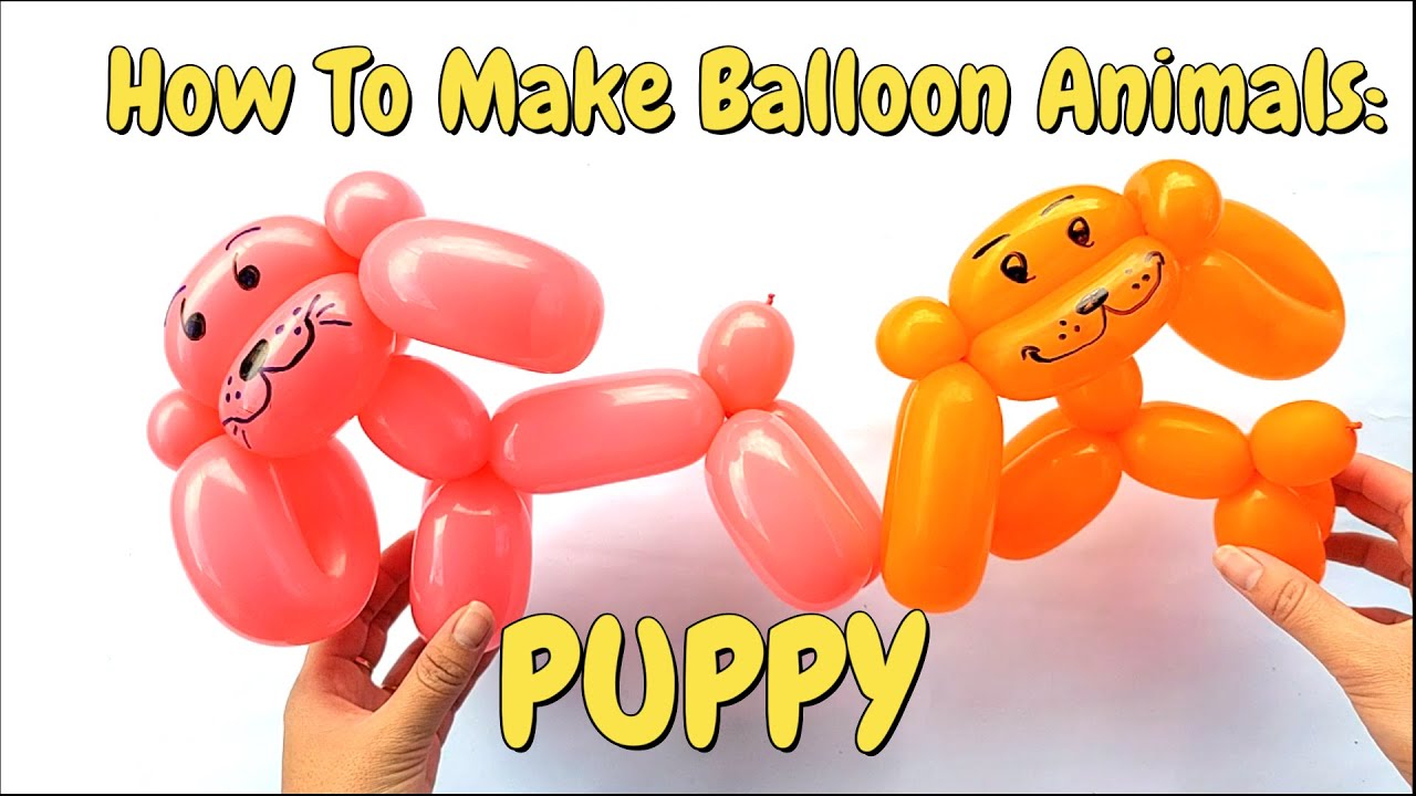 How to make a puppy with balloons. easy balloon twisting. easy puppy ...