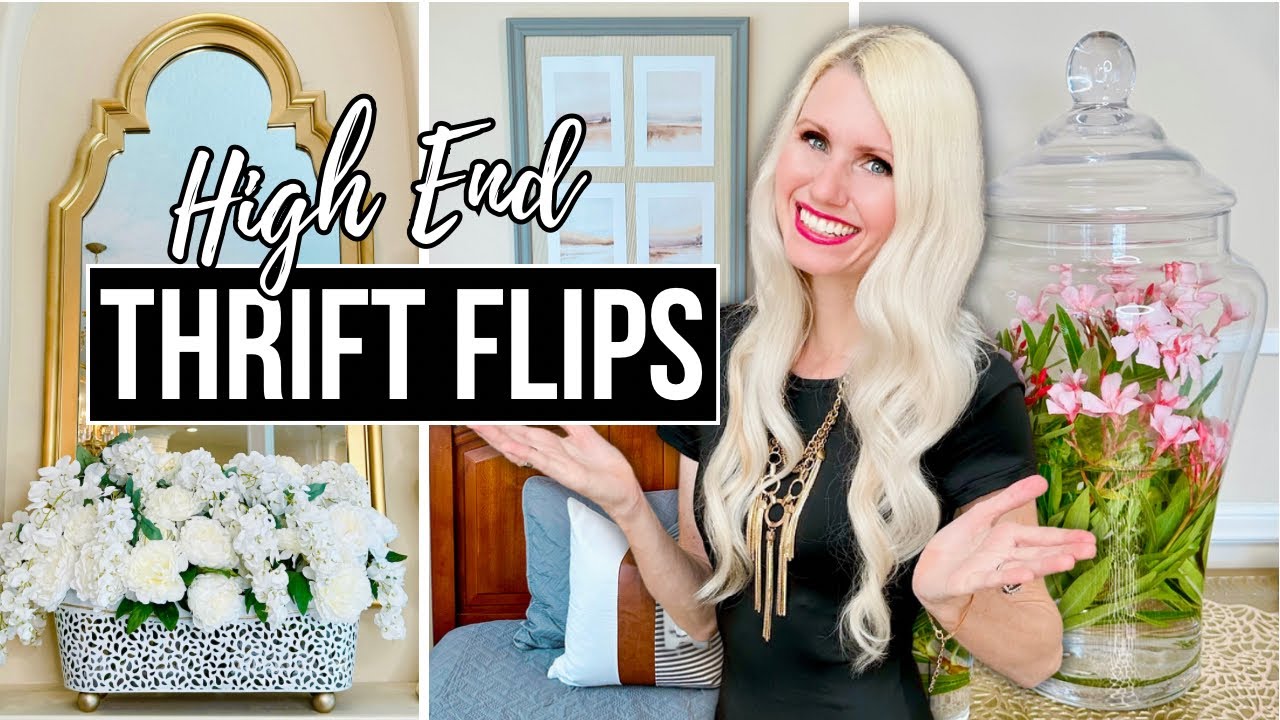 *FLIPPING* THRIFT STORE FINDS into HIGH END HOME DECOR! - YouTube