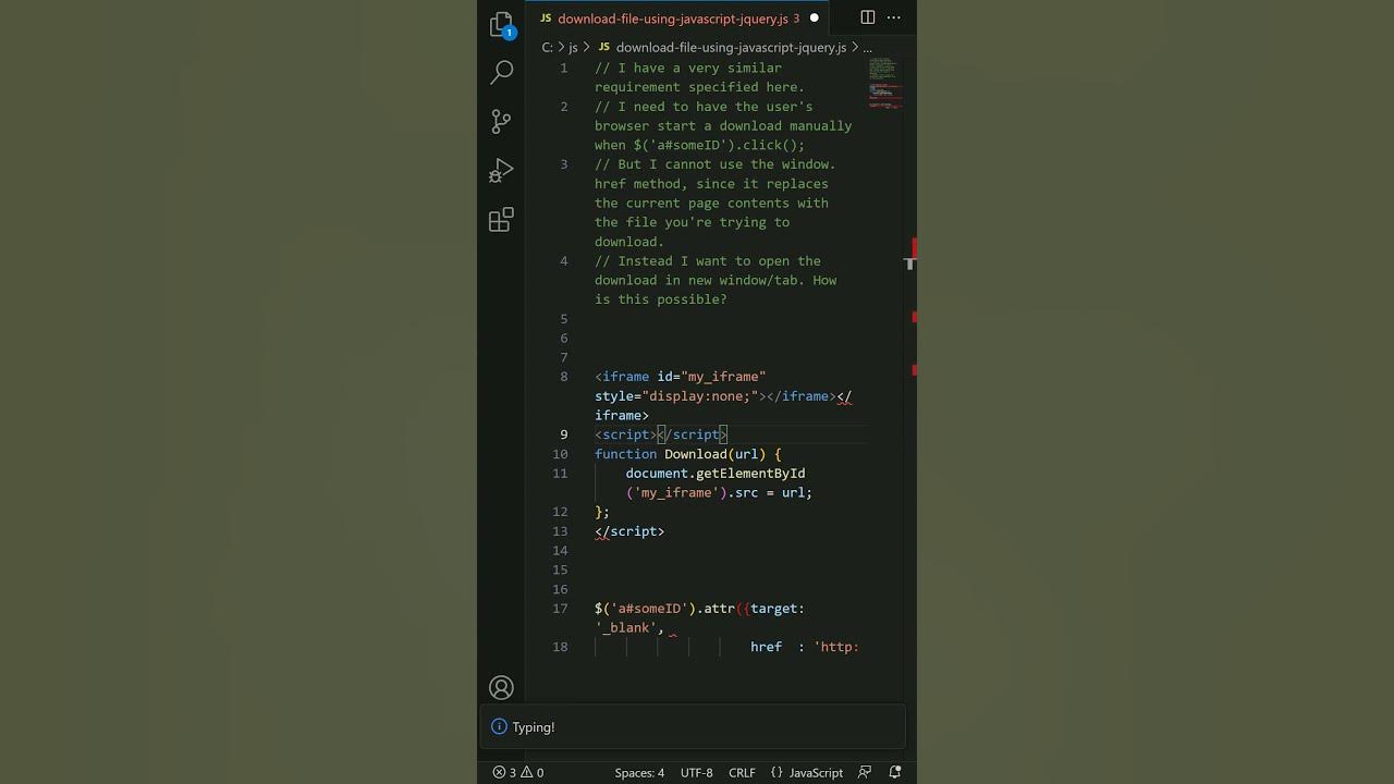 Download File Using Javascriptjquery Youtube