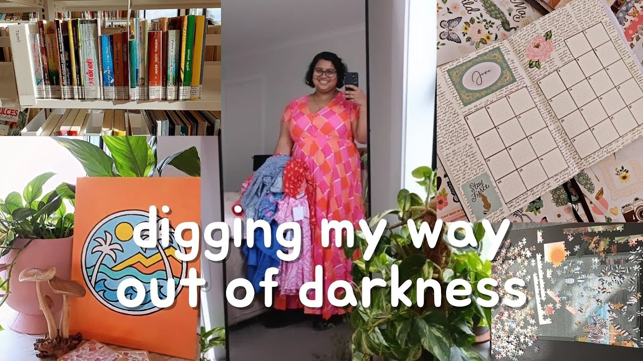 digging my way out of darkness (vlog) | creative side quests | orange ...