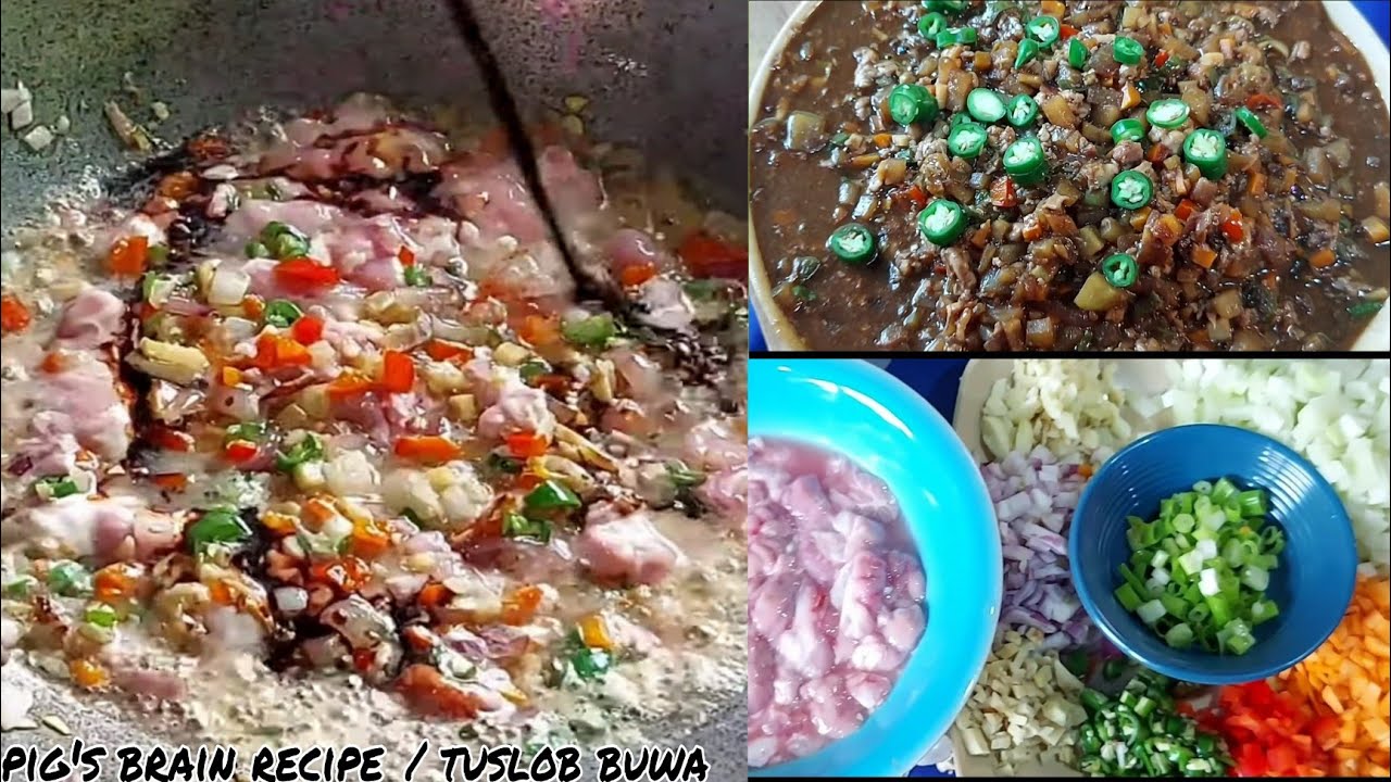 Utak ng Baboy o Tuslob buwa | Pig's brain recipe | lutong bahay ...