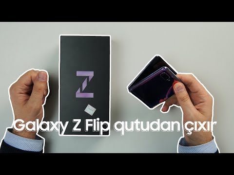 Samsung Galaxy Z Flip qutu açılışı - Qiyməti