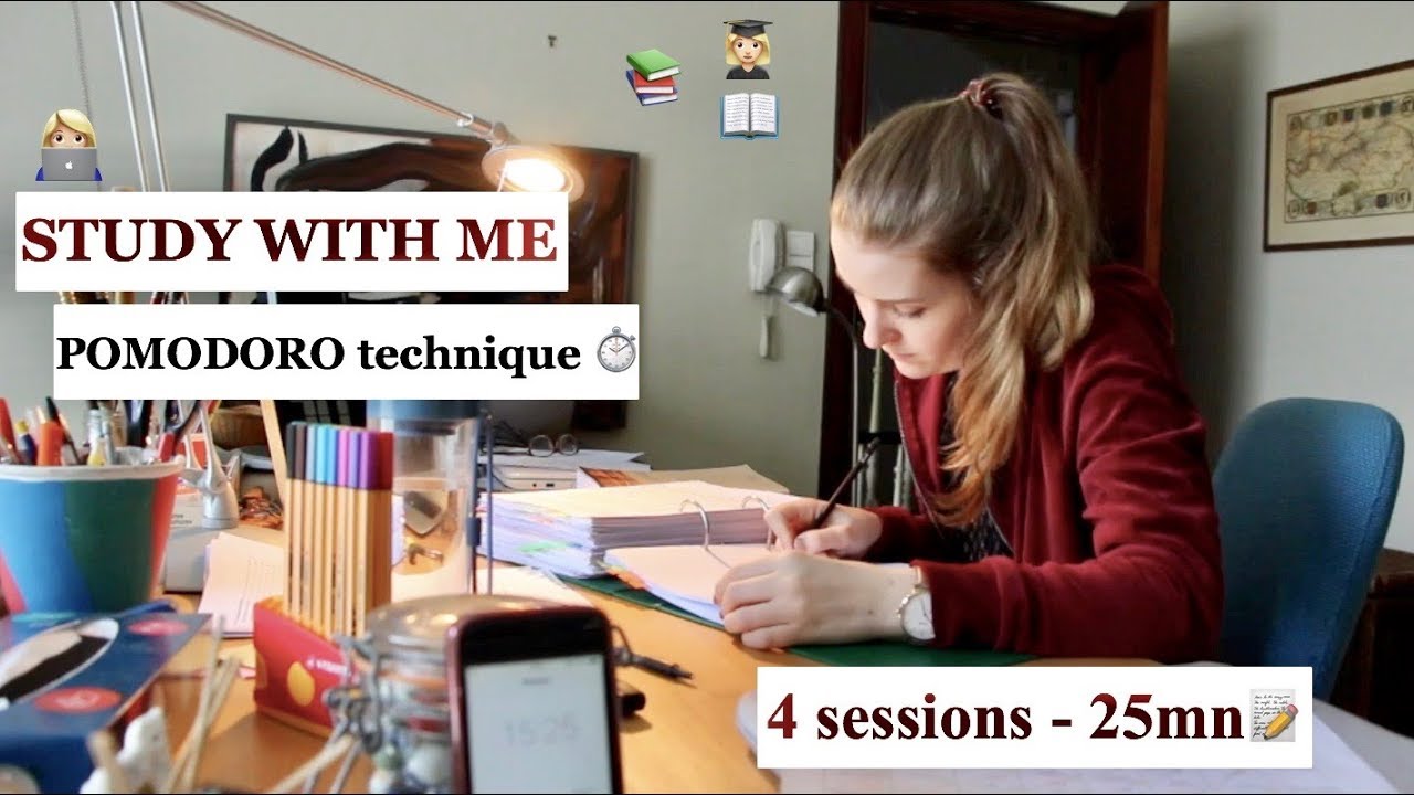 STUDY WITH ME (2hrs) - POMODORO - YouTube