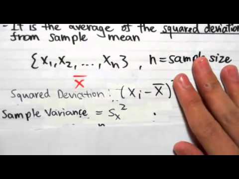 2 3 Sample Mean and Sample Variance - YouTube