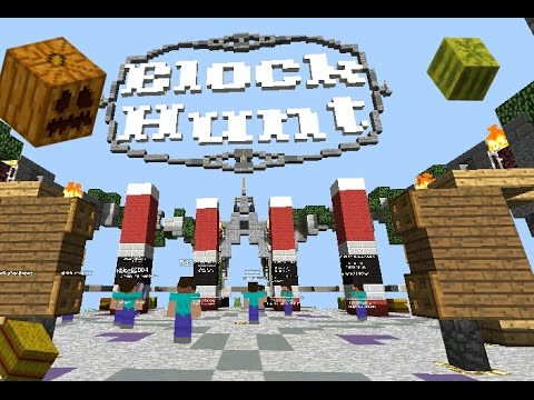 Minecraft pe|SERVER Block hunt|JUGANDO ALAS ESCONDIDAS - YouTube