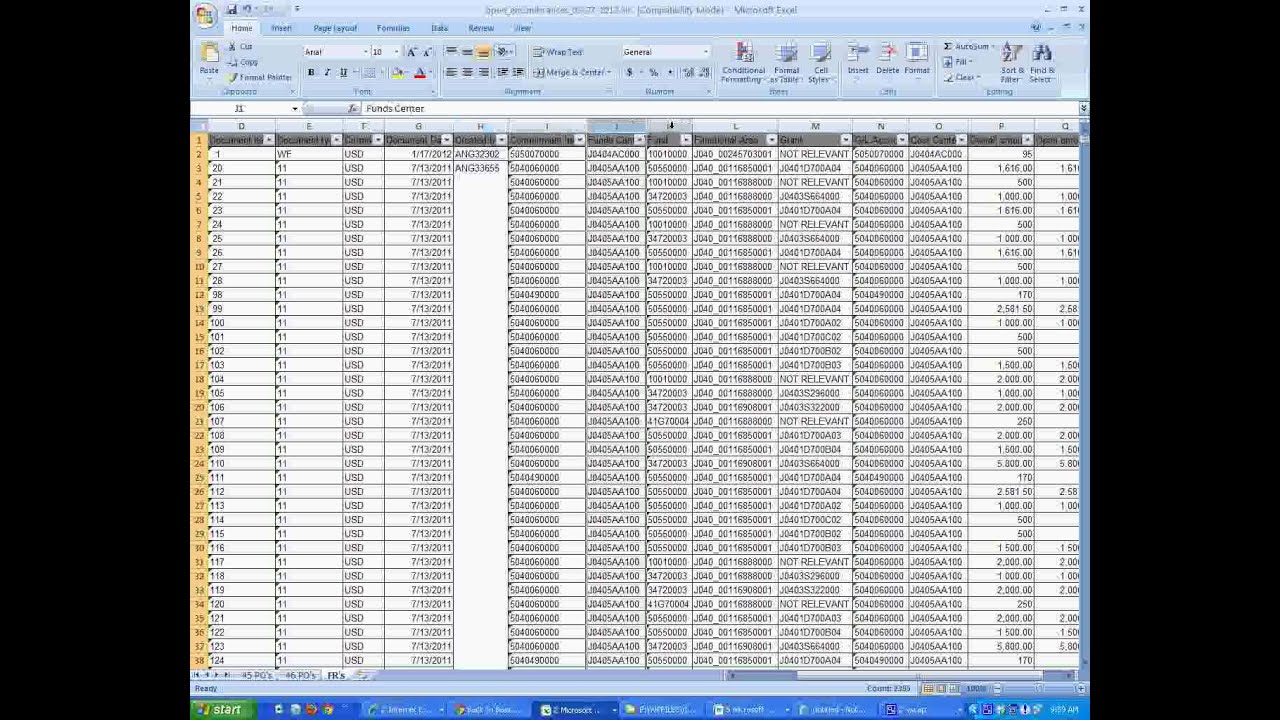instructions open encumbrance report - YouTube