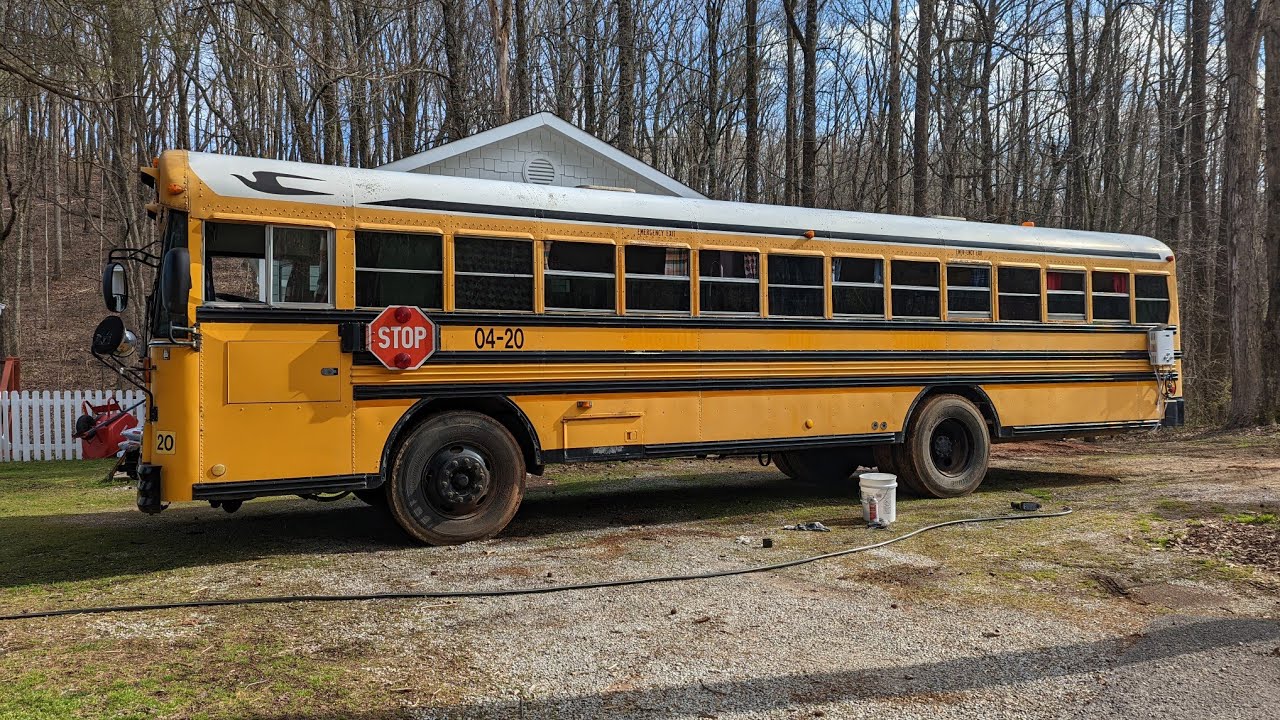 Almost finished, walk through - School Bus Conversion - YouTube