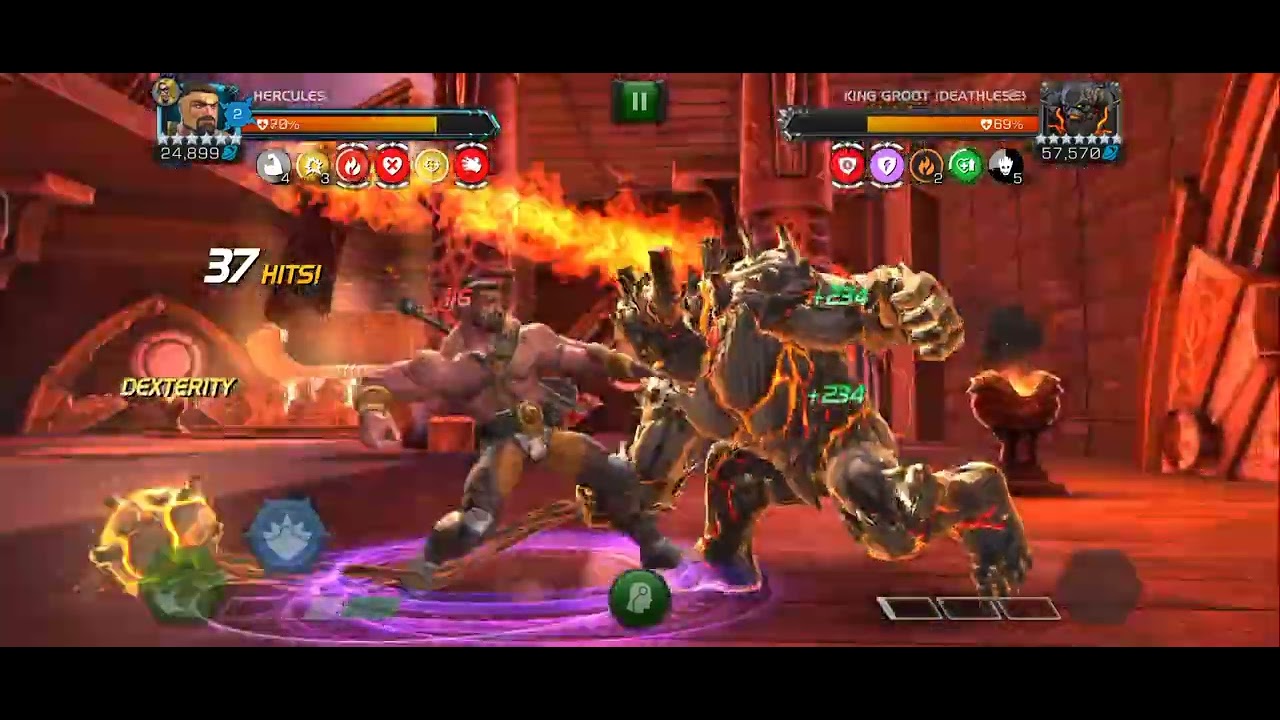 MCOC Vault Side Quest | Deathless KING GROOT | Hercules vs Deathless ...