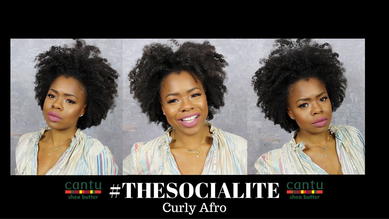 The Socialite | Curly Afro | Cantu's Expressions of Me Series - YouTube