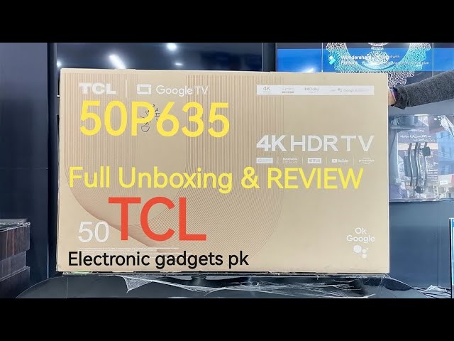 TCL 55P635 4K Smart TV HDR 10 Google TV 4K HDR TV, Dolby, 52% OFF