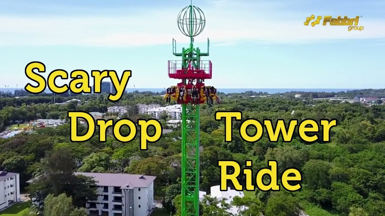 Scary Drop Tower Freefall @ Jerudong Park, Brunei - YouTube