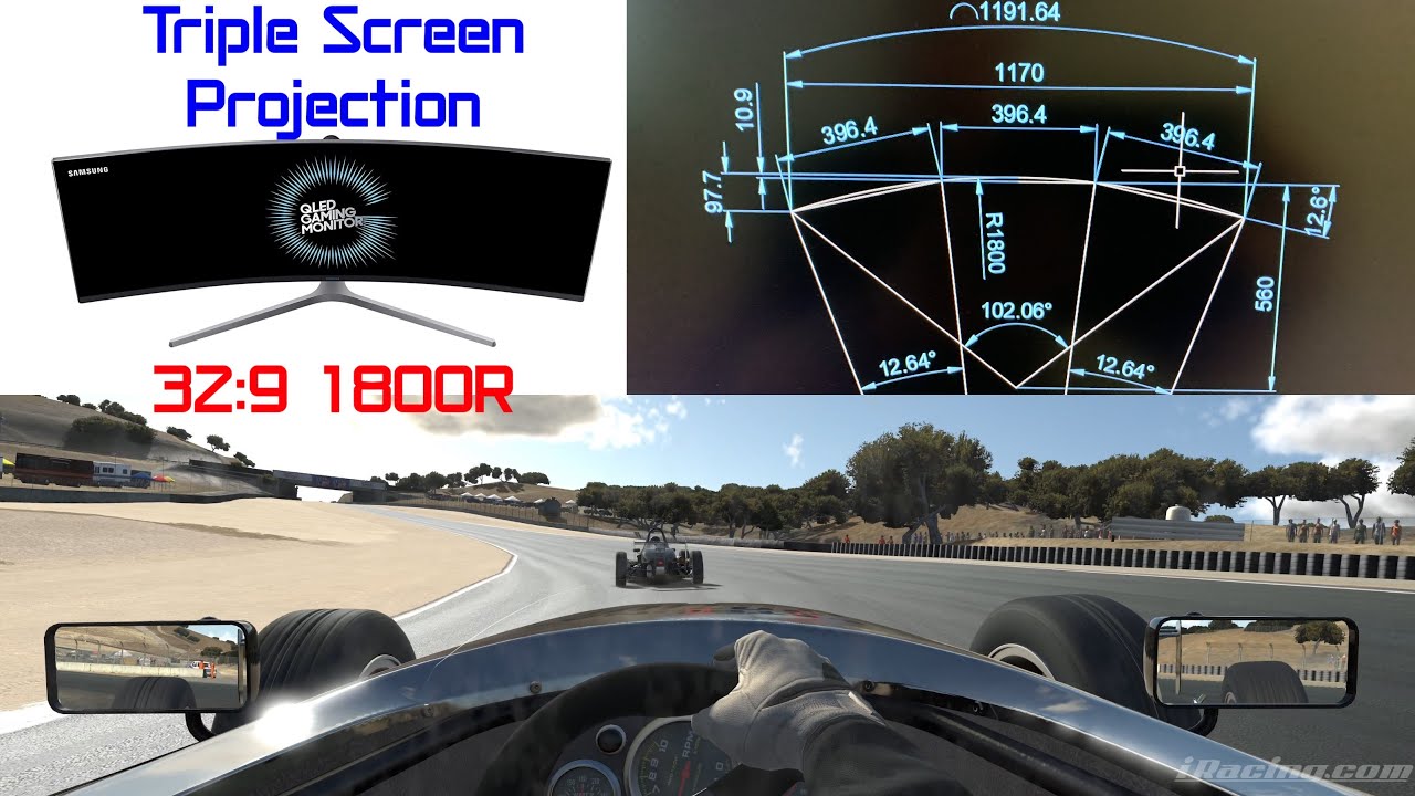 How to setup correct FOV for 49" 32:9 1800R curved screen in all Sims ...