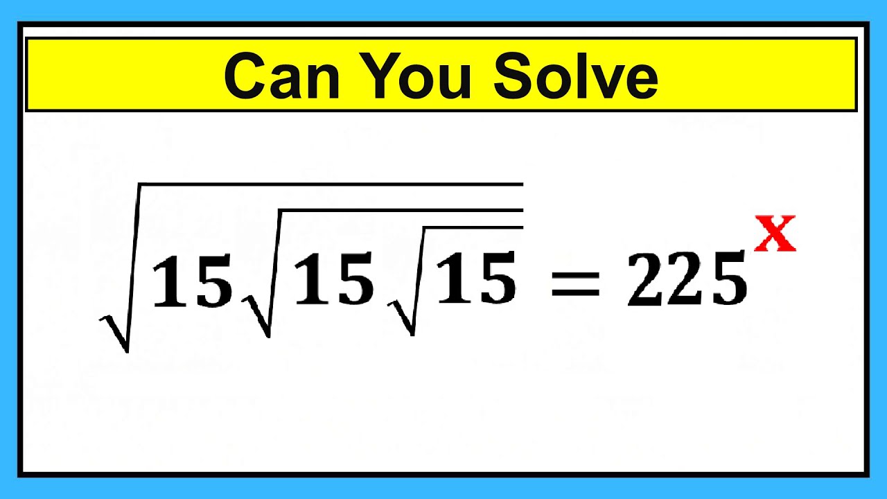 Nice Square Root Math Simplification - YouTube