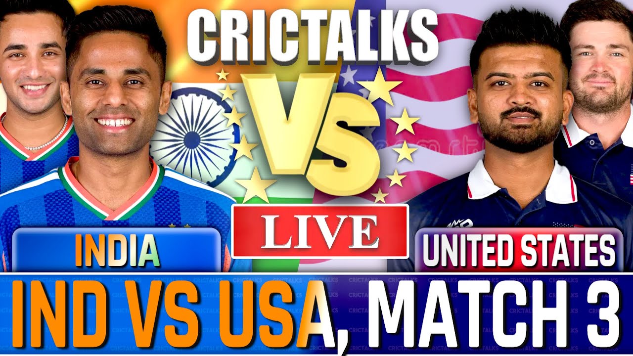 🔴 IND v USA Live Match Today, World Cup Cricket Score, Commentary Last ...