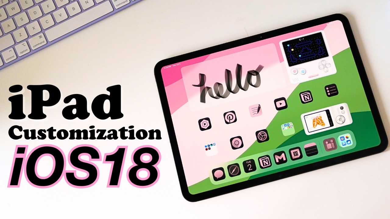 Customize my iPad with me! iPad OS 18 - YouTube