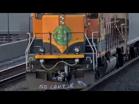 BNSF 8365 with Norfolk southern 1815 and unpowered end. - YouTube