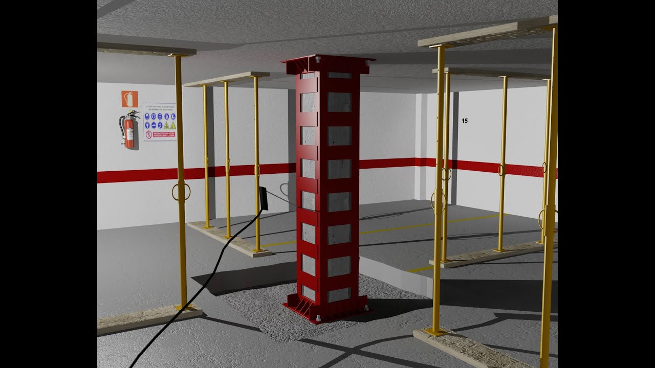 ¿Cómo reforzar un pilar mediante empresillado? - YouTube