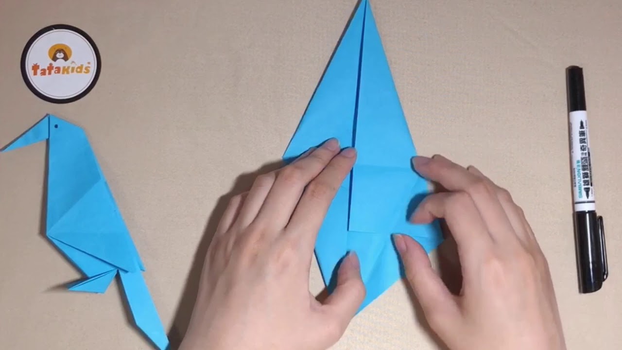 Origami Woodpecker.How to make a Cute Woodpecker-Creative Origami - YouTube