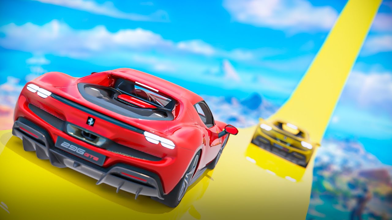 PARKOUR en VOITURE IMPOSSIBLE sur FORTNITE ! (Avec @WaZz) - YouTube