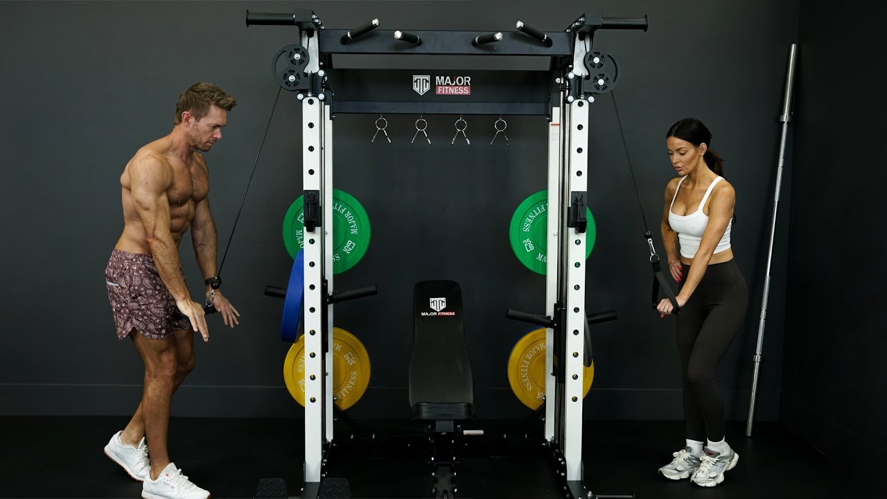 Major Fitness F22 Power Rack | Work Your Chest, Shoulders & Triceps (27 ...