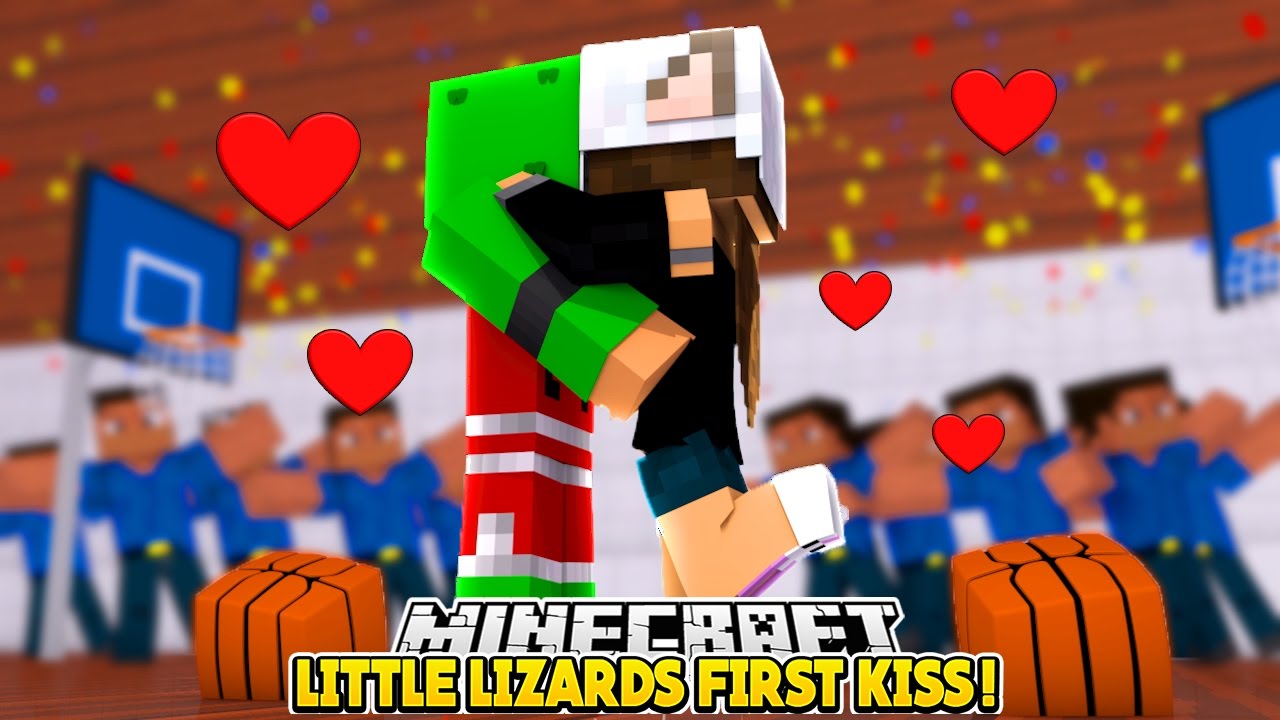 LITTLE LIZARDS FIRST KISS!!! - Minecraft Little Club Adventures - YouTube