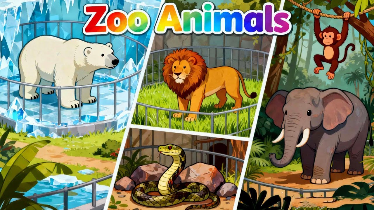 Zoo Animals- Toddler Learning Video - Educational Baby Cartoon - CoCo ...