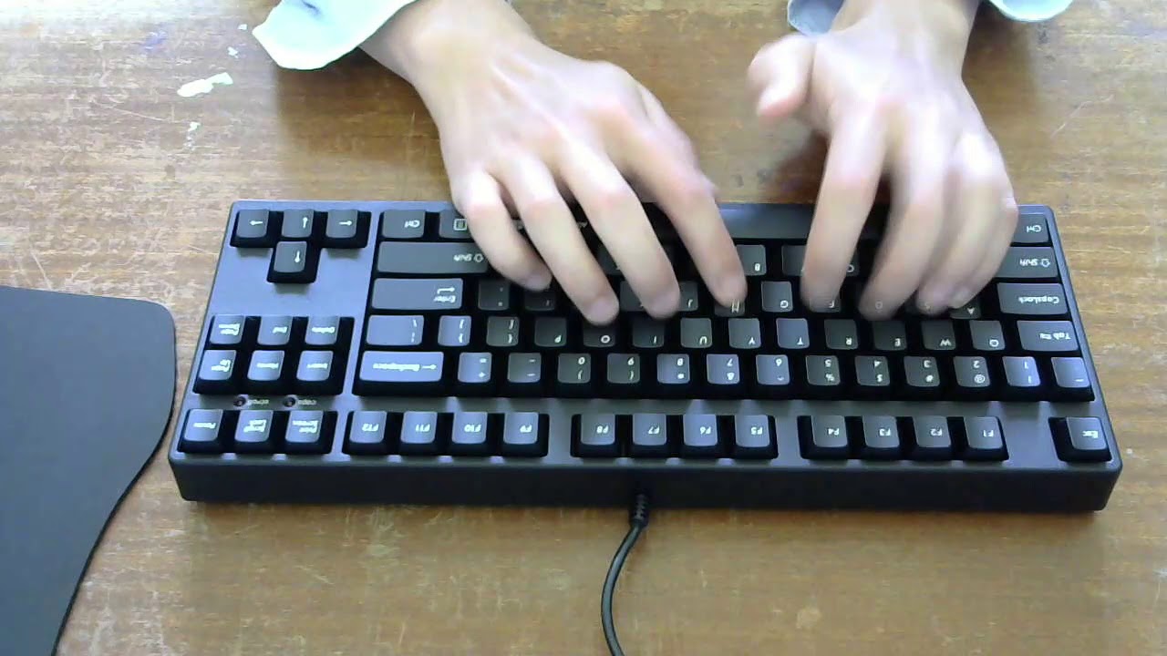 Filco Majestouch 2 Cherry MX Red Typing Test - YouTube
