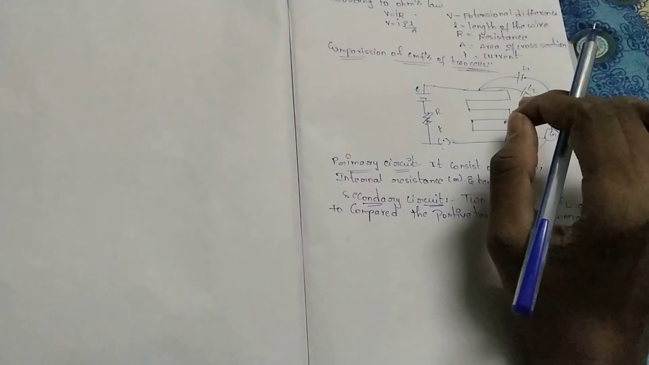 Inter second year physics potentiometer clear explanation - YouTube