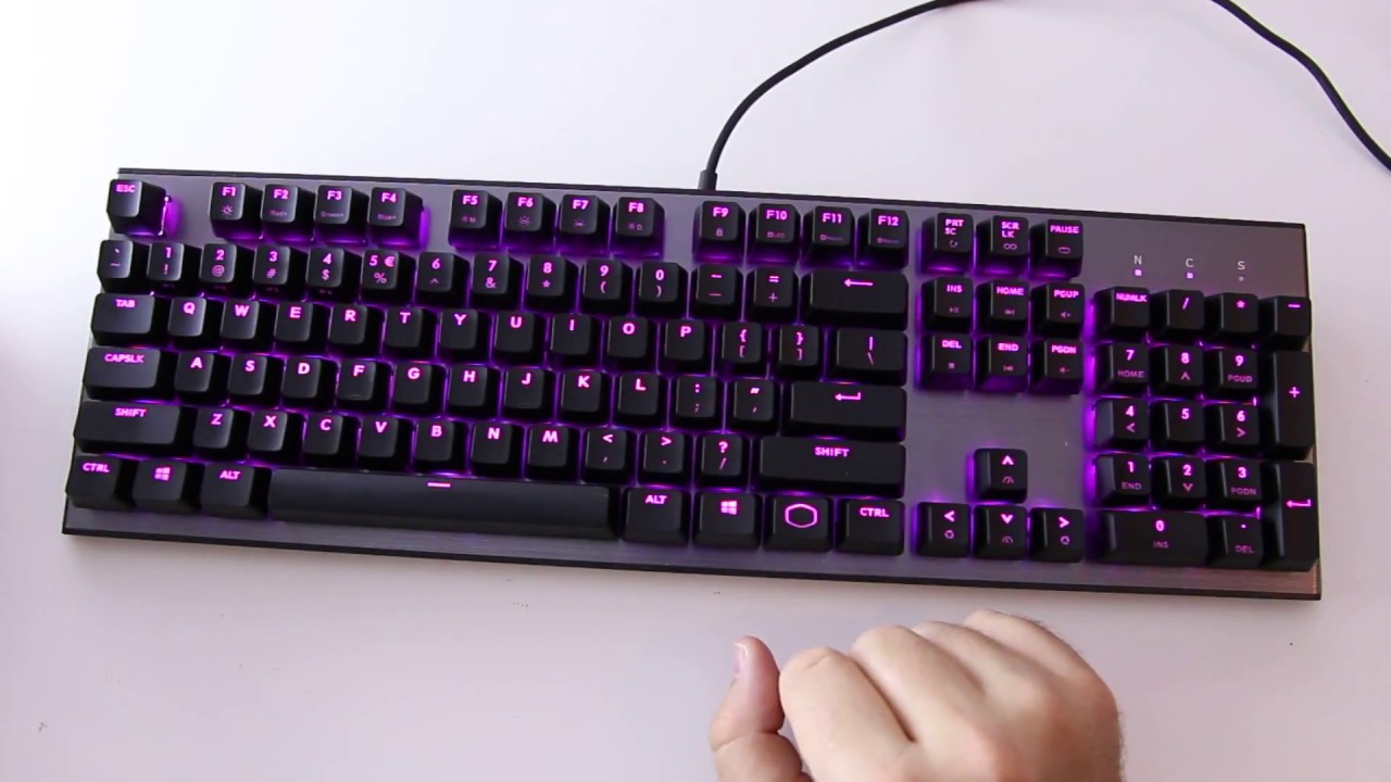 Cooler Master CK550 lighting - YouTube