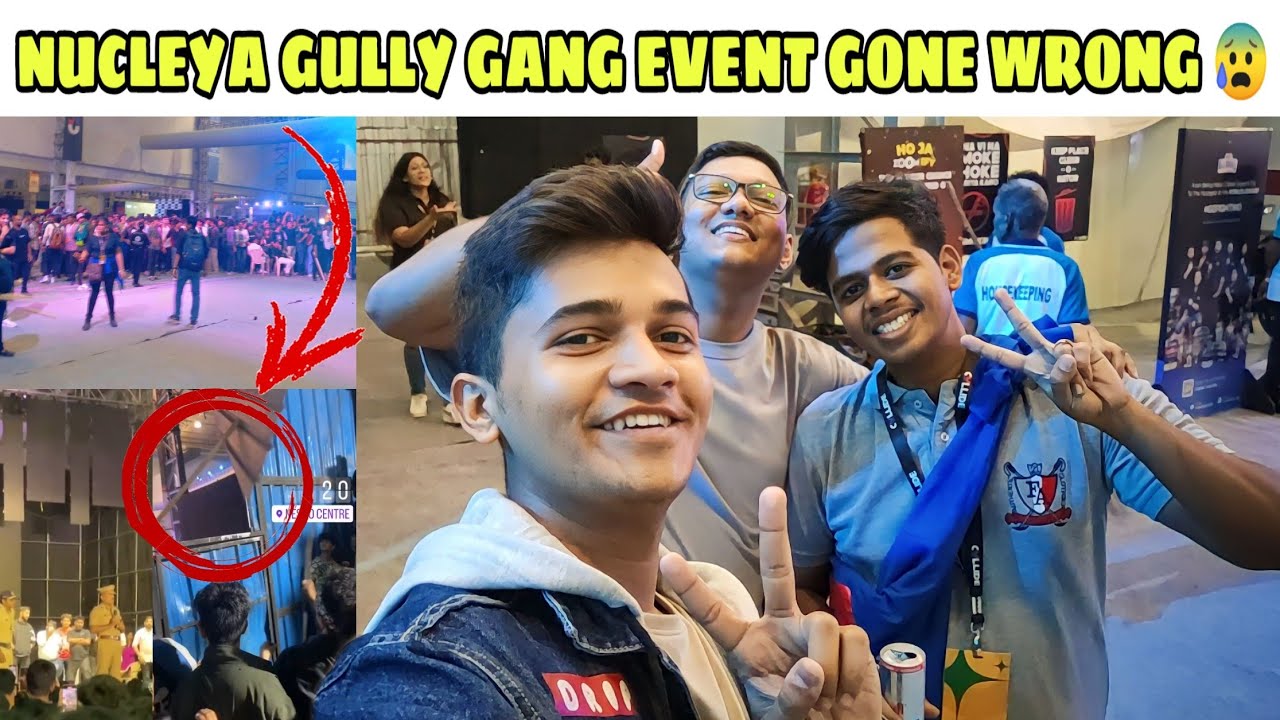 NUCLEYA - GULLY GANG EVENT GONE WRONG 😰 | COLLIDE FEST 2022 | NESCO ...