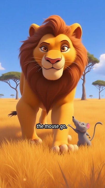 the lion and the mouse MORAL STORY - YouTube