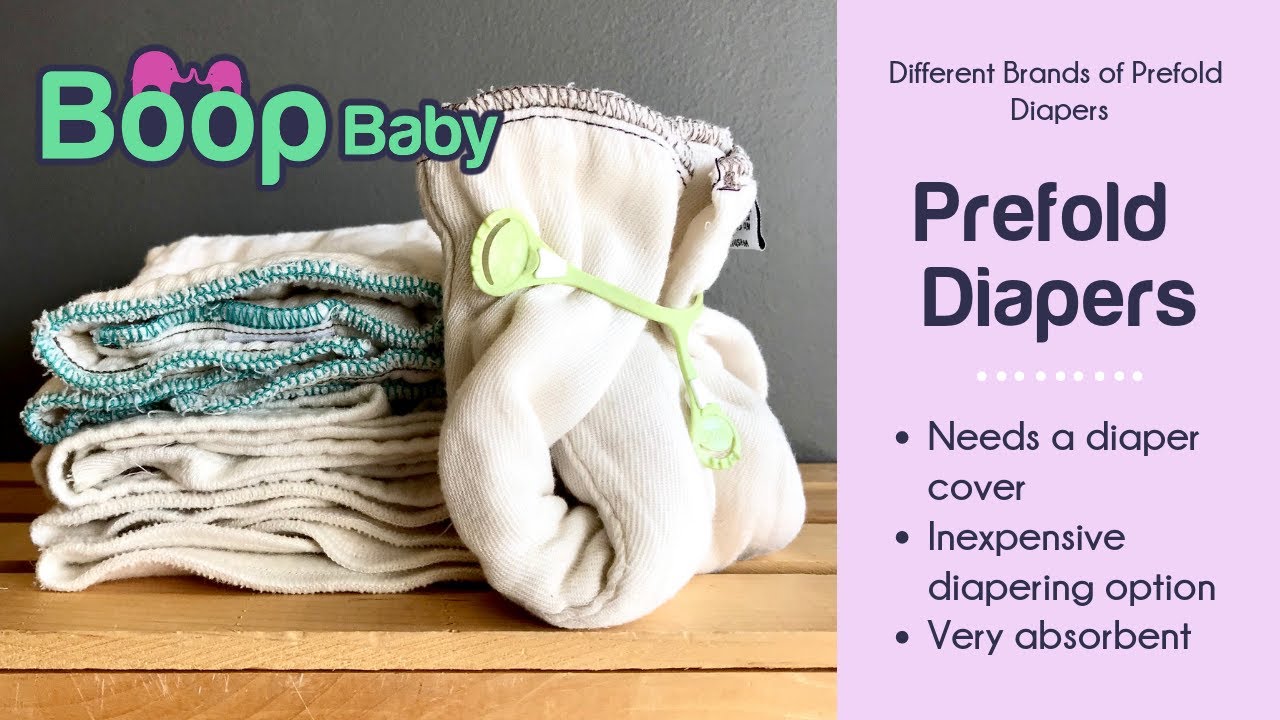 Brands of Prefolds and How to Use Them - Boop Baby - YouTube