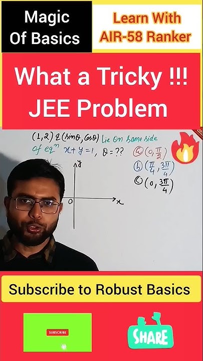 Cute But Trickiest of JEE Problem l Solve JEE Questions With Basics I By AIR-58 #maths #jee # ...