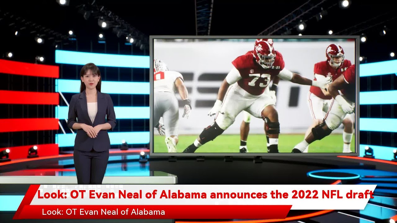 Look: OT Evan Neal of Alabama announces the 2022 NFL draft - YouTube