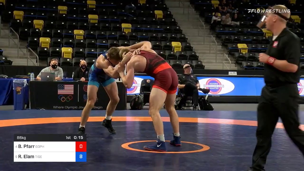 86 Kg Consolation Brett Pfarr Gopher Wrestling Club RTC Vs Rocky Elam ...