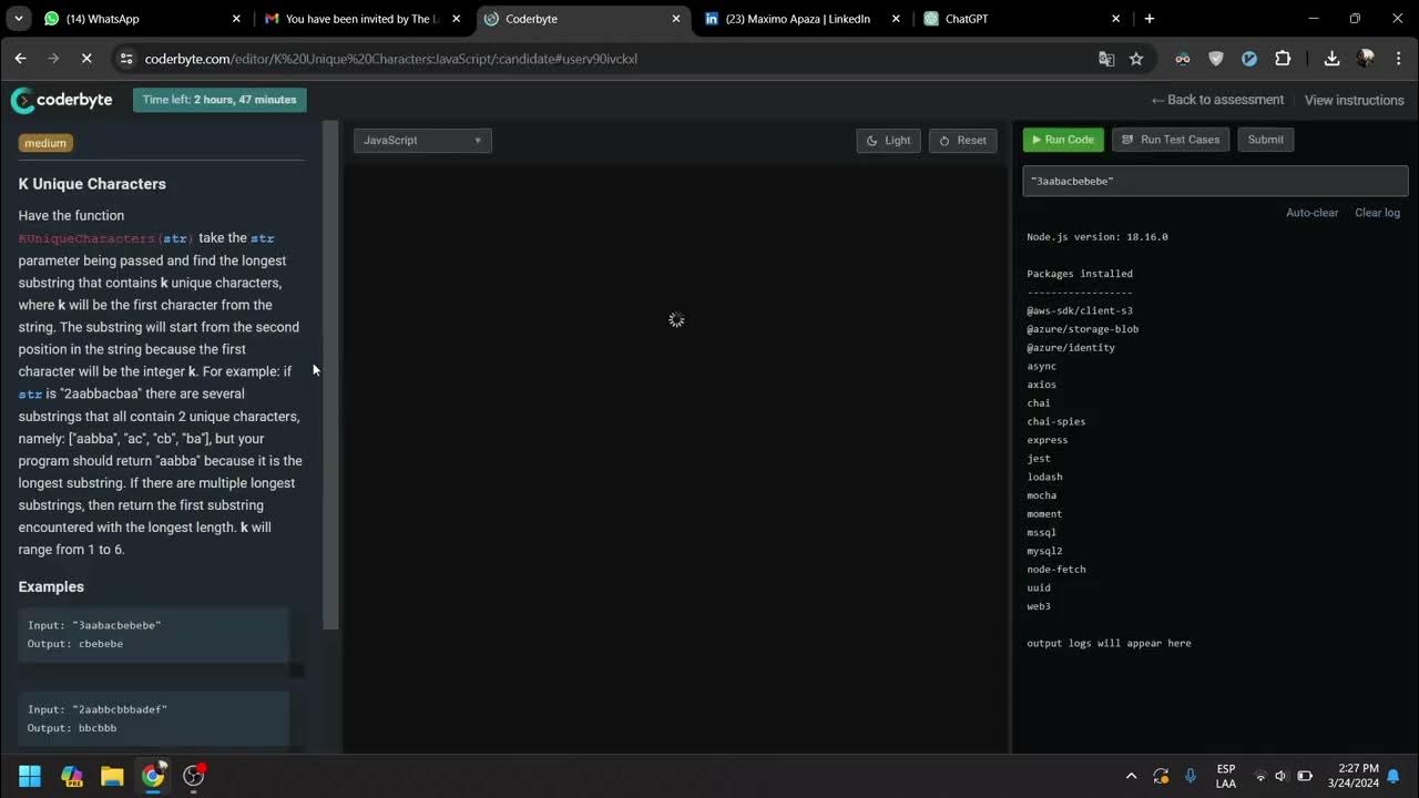 CoderByte - Prueba Tecnica 2024 - YouTube