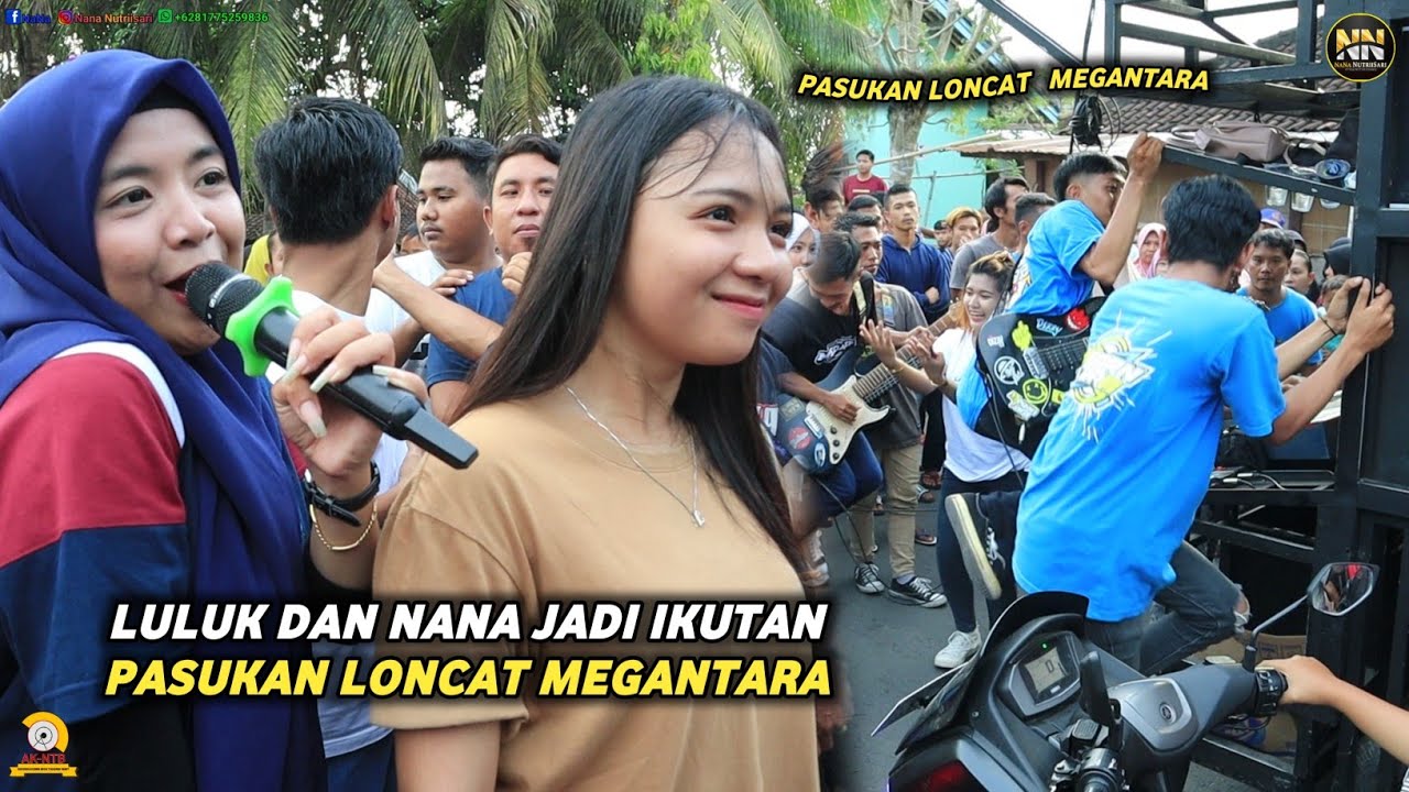 JALANAN JADI HEBOH PASUKAN LONCAT MEGANTARA MIDUA CINTA NANA MEGANTARA - YouTube