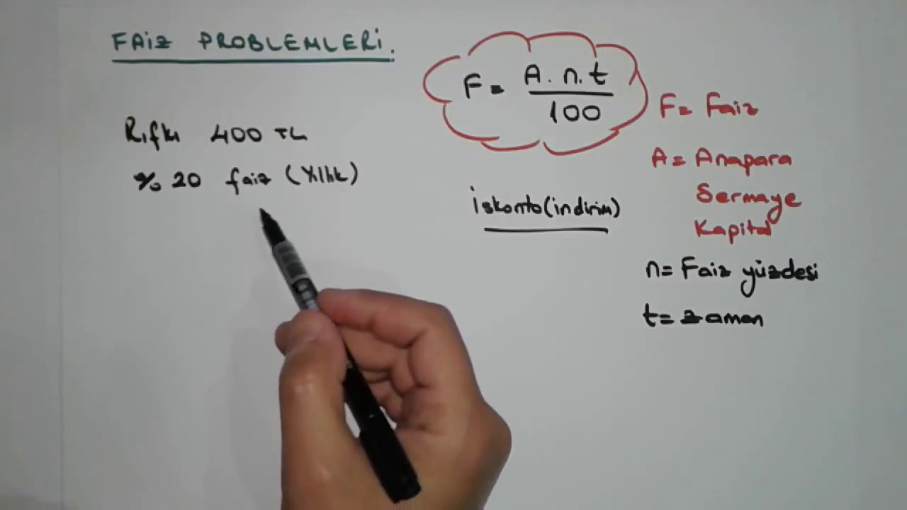 Faiz problemleri - 7.sınıf - YouTube