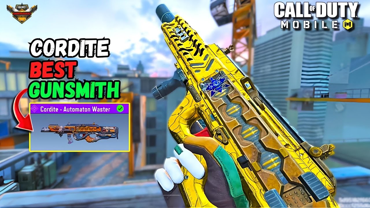 CORDITE Gunsmith For Call Of Duty Mobile // WHAT IS THE BEST GUN IN ...